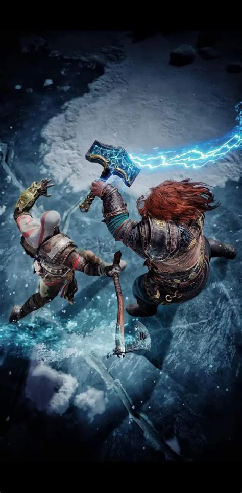 Kratos Vs Thor Wallpaper By Liu333 Download On Zedge™ 5d8d