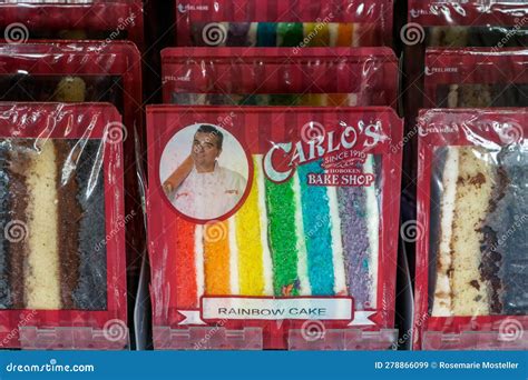Sliced Layer Cake In A Carlo S Bake Shop Vending Machine Editorial