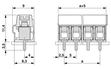 Pt 1 5 4 5 0 H Pcb Terminal Block 1935187 Phoenix Contact