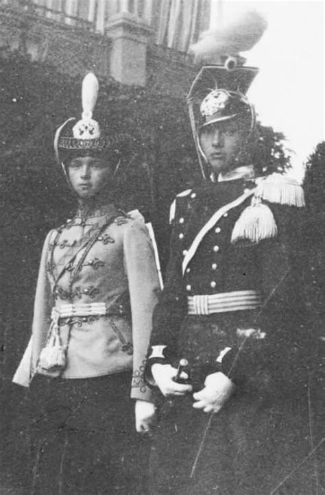 Grand Duchesses Olga And Tatiana Nikolaevna In Their Regimental Uniform