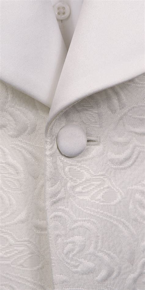 Ivory Paisley Jacquard Tuxedo By Suitablee