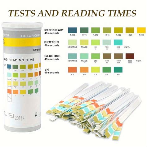 100pcs 4 In 1 Full Panel Test Strips Urinalysis Urine Test Strip For