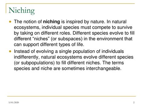 Ppt Evolutionary Algorithms With Niching For Multimodal Optimization
