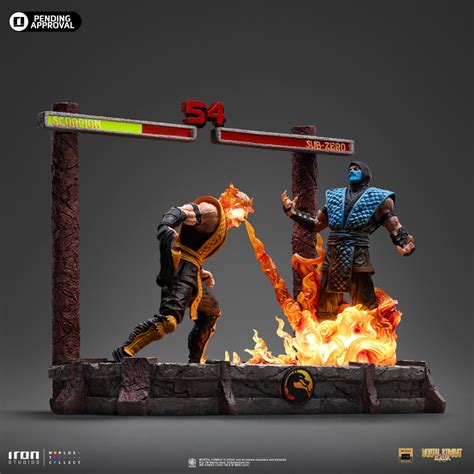 Fatality Scorpion Vs Sub Zero Deluxe 110 Art Scale Statue By Iron