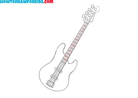 Bass Guitar Drawing