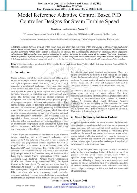 pdf model reference adaptive control based pid controller · pdf