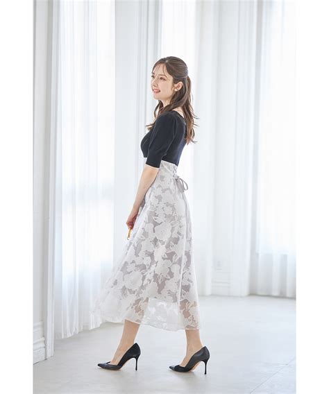 【楽天市場】バックレースアップオパールフラワープリントドッキングワンピース【faleen ファーリン】tocco Closetトッコ