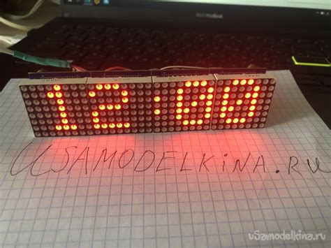 Часы термометр на Arduino