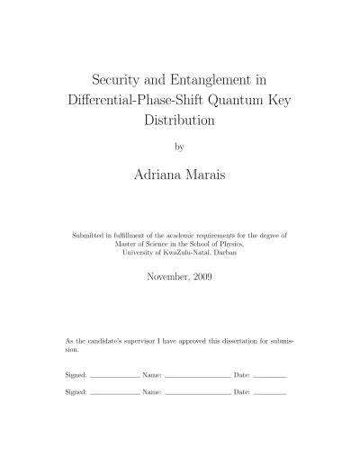 Security And Entanglement In Differential Phase Shift Quantum Key Distribution