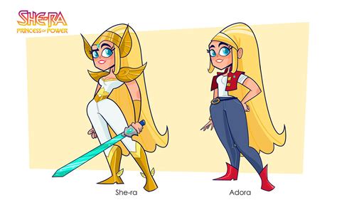 She Ra And The Princess Of Power Character Redesign On Behance