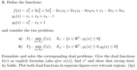 Solved Define The Functions Chegg Com