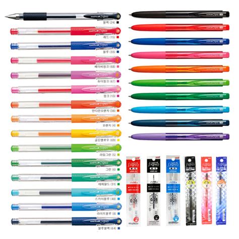 유니 유니볼 시그노dx 중성펜 Rt1 노크식 볼펜 028mm 038mm 리필심 위시버킷