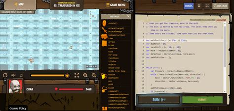 Solved Treasured In Ice Javascript Cs6 Level Help Codecombat