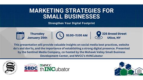 Marketing Strategies For Small Businesses Mvccs Thincubator