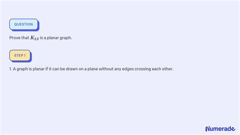 Prove That K2 3 Is A Planar Graph Numerade