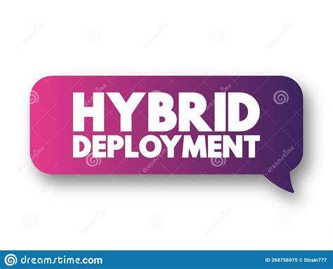 hybrid deployment combining an on premises or hosted environment with