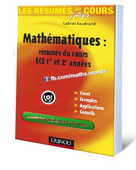 Livre Math Matiques R Sumes Du Cours Pdf Maths Monde