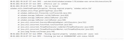 Azkaban部署报错：missing Required Property “azkabannativelib”azkaban