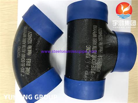 ASTM A860 WPHY 60 Black BW Carbon Steel Pipe Fittings B16 9 MSS SP 75