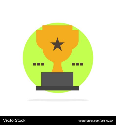 Cup Trophy Prize Achievement Abstract Circle Vector Image