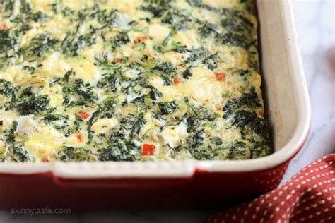Spinach Feta And Artichoke Breakfast Bake Recipe Brunch Recipes