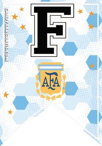 Kit imprimible Banderines Selección Argentina de Futbol para descargar