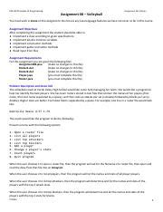 Assignment 08 Instructions Pdf CSE110 Principles Of Programming