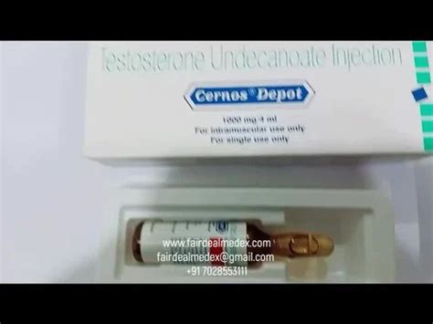 Testosterone Undecanoate Liquid Cernos Depot Injection Packaging Size