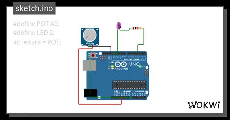Entrada Analogica Treino Wokwi ESP32 STM32 Arduino Simulator
