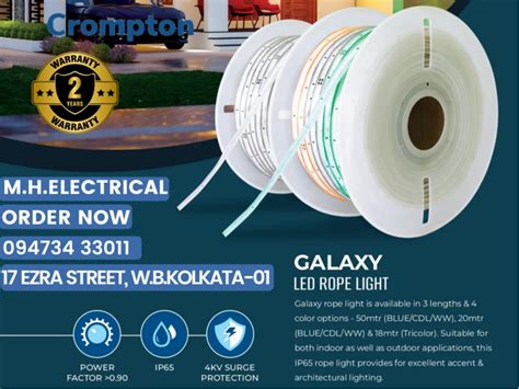 Crompton Tiranga Rope Light Indian Tricolor Orange White Green 120