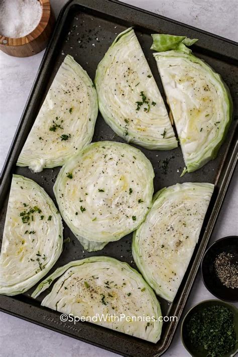 Roasted Cabbage Steaks Chef Mikes Recipes