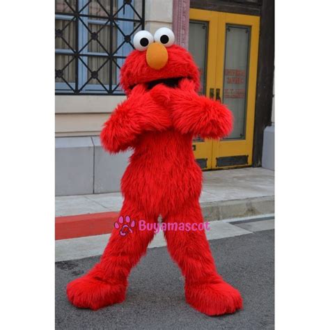 Red Sesame Street Elmo Mascot Costume