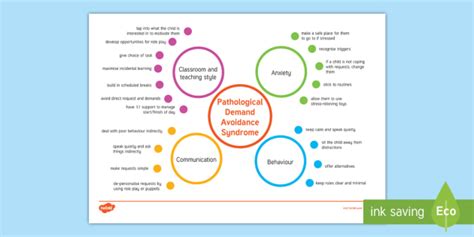 Pathological Demand Avoidance Mind Map Adult Guidance