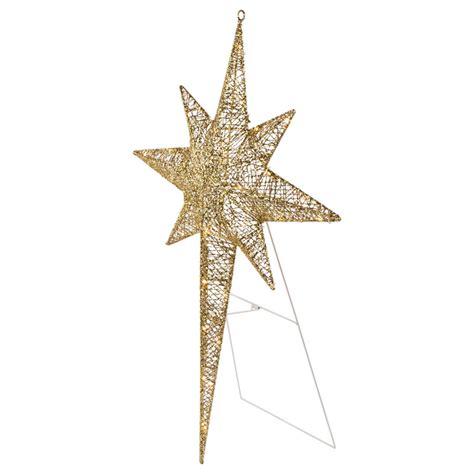 Northlight 36 Led Lighted Gold Star Of Bethlehem Outdoor Christmas Decoration Wayfair