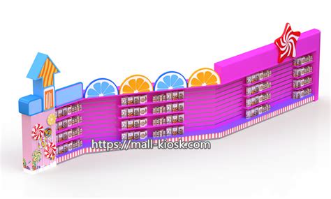Colorful And Fantastic Candy Shop Furniture Wall Display For Sale Mall Kiosk