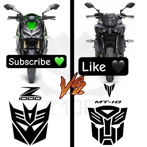 Kawasaki Ninja Z1000 Vs Yamaha Mt 10 Youtube