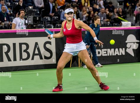 February 10 2018 Bianca Andreescu Can During The Fed Cup By Bnp 2018 Game Between Romania