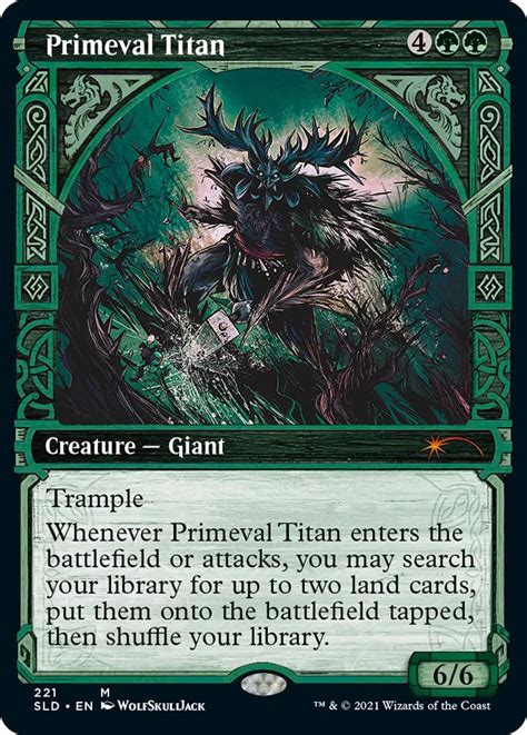 Primeval Titan Mtg Secret Lair Drop 221 English Magic The Gathering