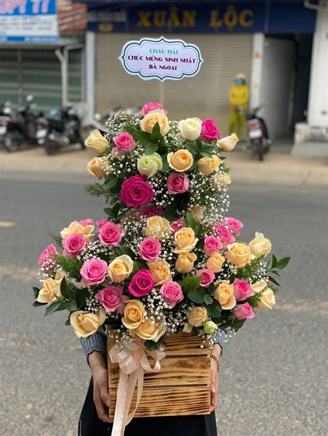 Giỏ Hoa Đẹp Hoatuoibinhan