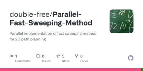 Github Double Freeparallel Fast Sweeping Method Parallel Implementation Of Fast Sweeping