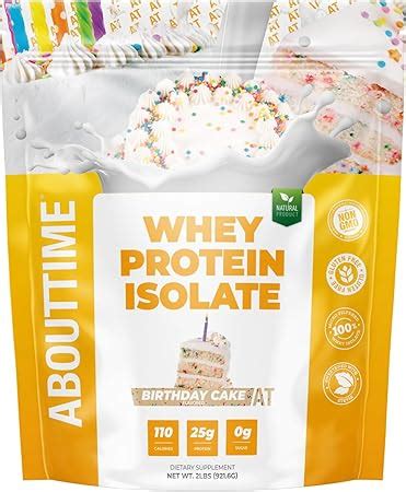 About Time Whey Protein Isolate Powder 25g Birthday Cake