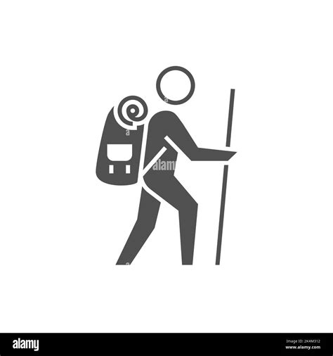 Backpacker Related Vector Glyph Icon Stock Vector Image And Art Alamy