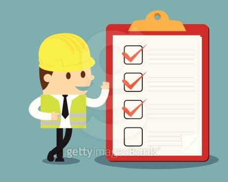 Engineer with clipboard and checklist 488849353 게티이미지뱅크