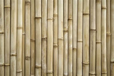 Bamboo Poles Create Natural Textured Wall Organic Sustainable