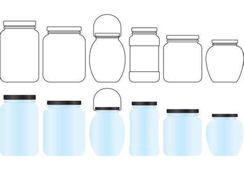 Empty Jar Vector Art Icons And Graphics For Free Download