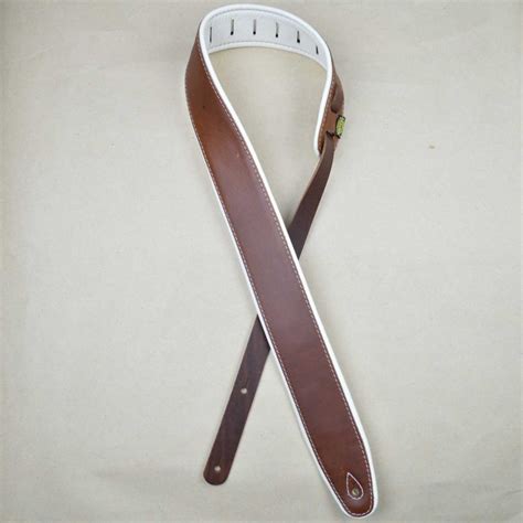 Clip Buckle Black Leather Guitar Strap Colonial Leather