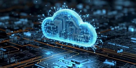 Cloud Computing Concept With Digital Data Network And Virtual