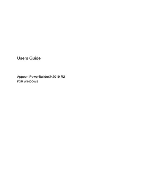 Users Guide For Power Builder Pdf Version Control Library Computing