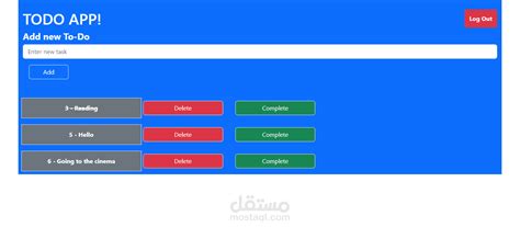 Todo List App مستقل