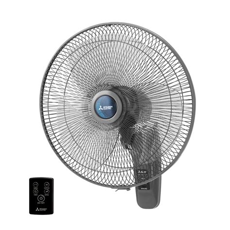 Mitsubishi พัดลมติดผนัง รุ่น W18 Ra Cy Gy รีโมท ไร้สาย 18 นิ้ว ขนาด